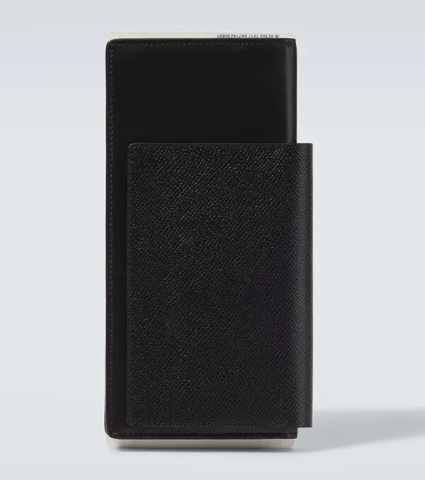 Balenciaga Passport Long Leather Wallet - Black