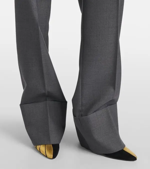 Valentino Garavani High-rise Straight Wool Pants