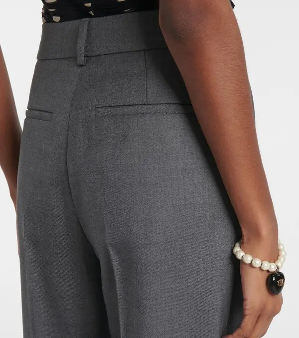 Valentino Garavani High-rise Straight Wool Pants