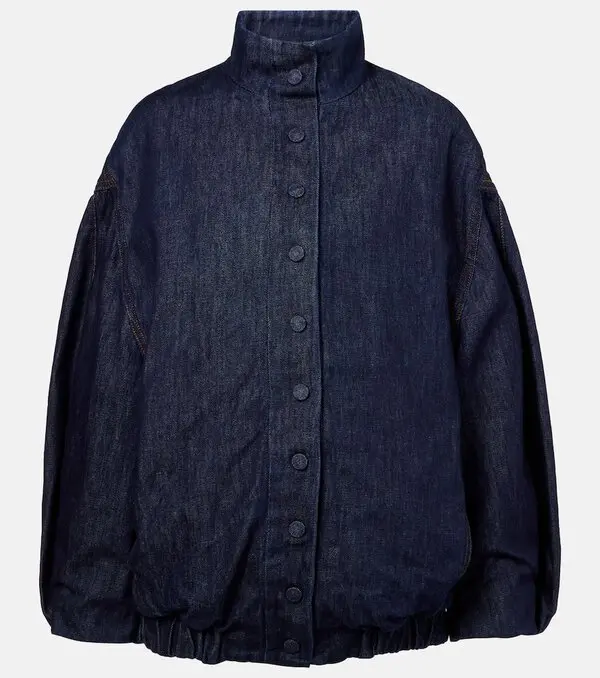 Dries Van Noten Oversized Denim Jacket - Blue