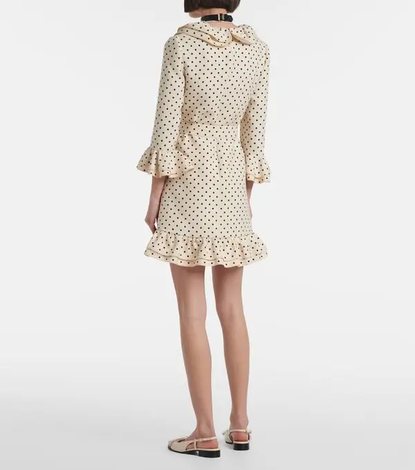 Valentino Garavani Crepe Couture Plusdepois Ruffled Minidress
