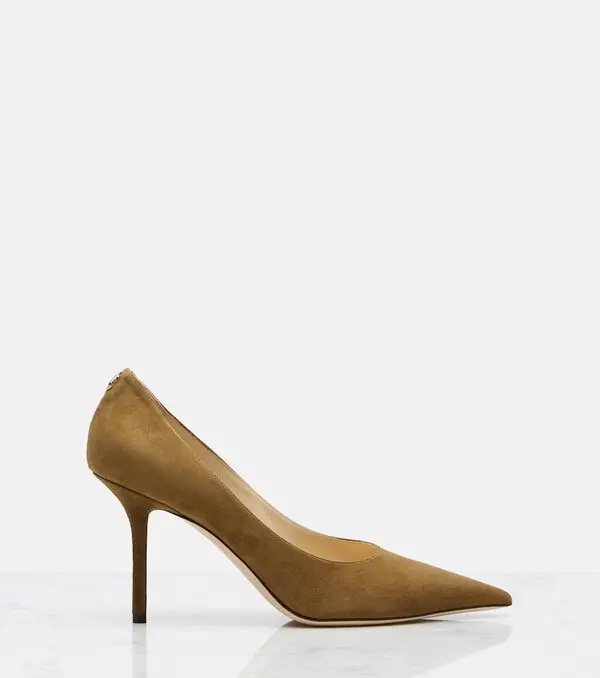 JIMMY CHOO Love 85 Suede Pumps - Green