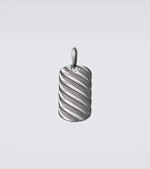David Yurman Sculpted Cable Sterling Pendant - Silver