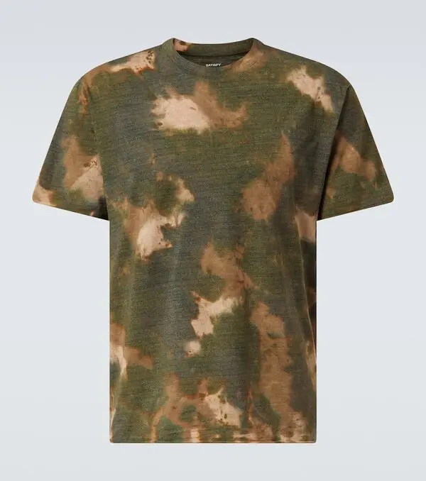Satisfy Batik Camouflage Wool-blend Jersey T-shirt