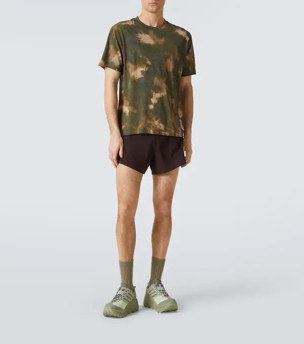 Satisfy Batik Camouflage Wool-blend Jersey T-shirt