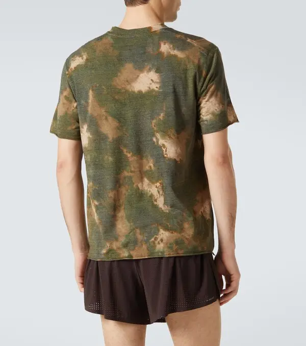 Satisfy Batik Camouflage Wool-blend Jersey T-shirt