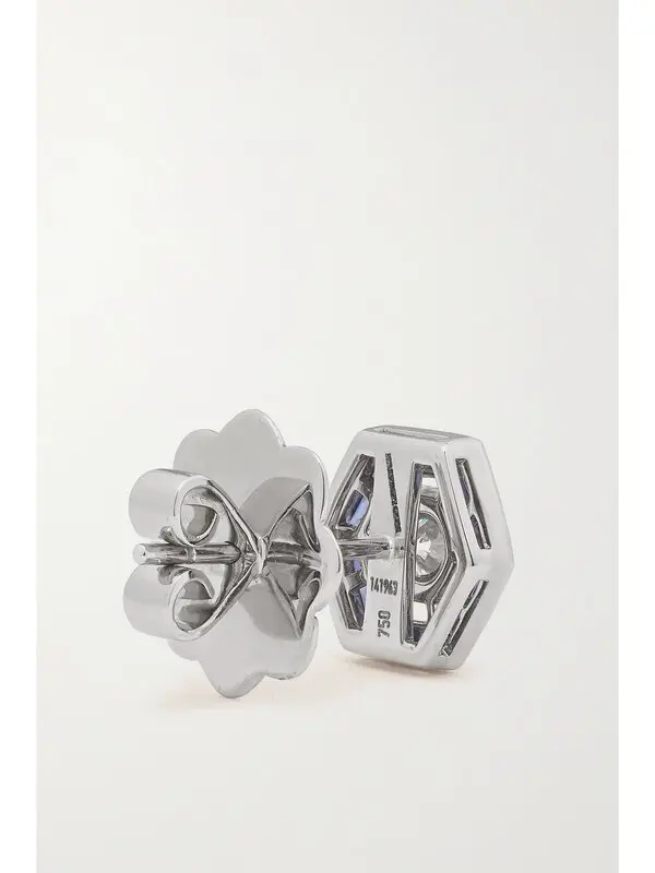 Fred Leighton Collection 18-karat White Sapphire And Diamond Earrings