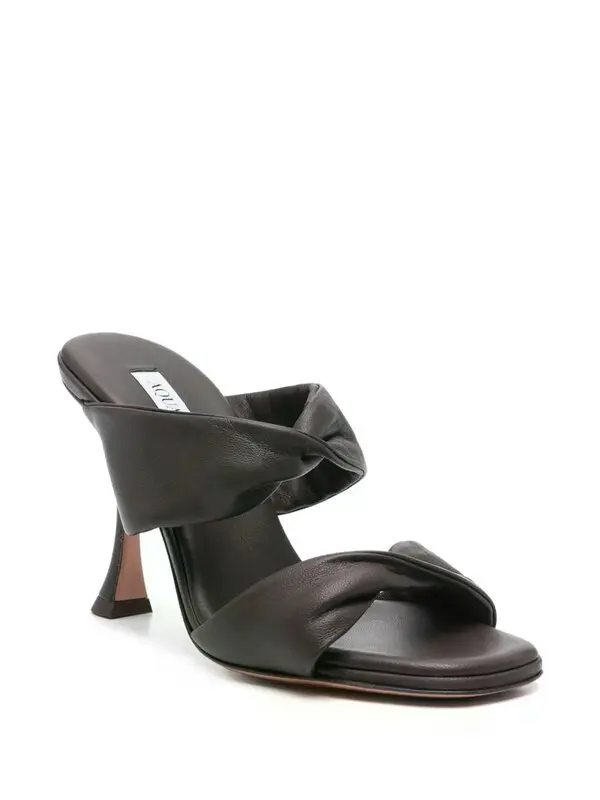 AQUAZZURA 95mm Twist Sandals - Brown