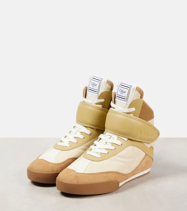 Chloé Kick High-top Leather Sneakers - Multicoloured