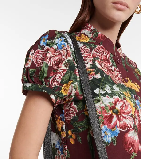 See By Chloé Floral Print Cotton Minidress