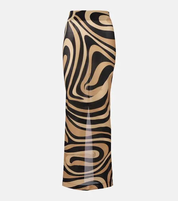 Emilio Pucci Printed Maxi Skirt - Multicoloured