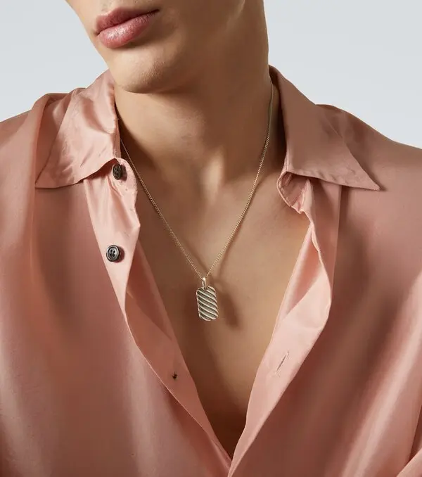David Yurman Sculpted Cable Sterling Pendant