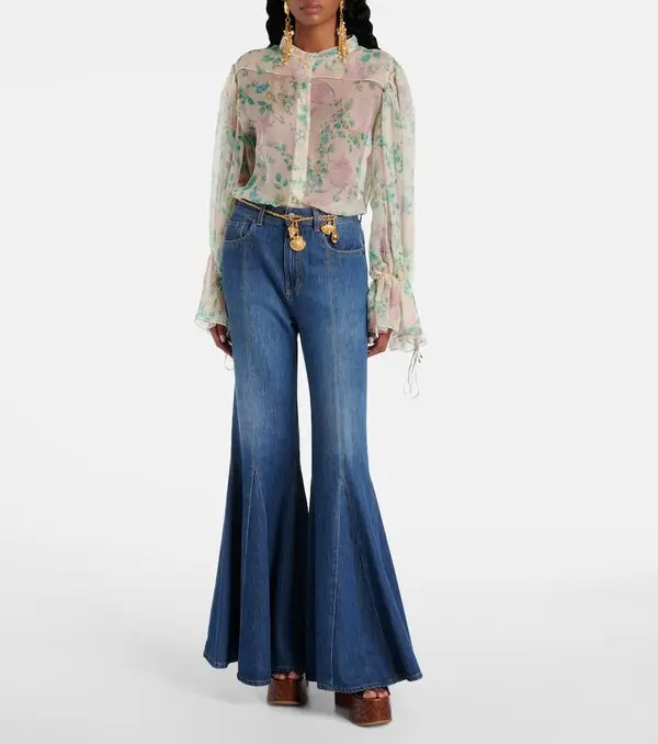 Chloé Floral Silk Blouse