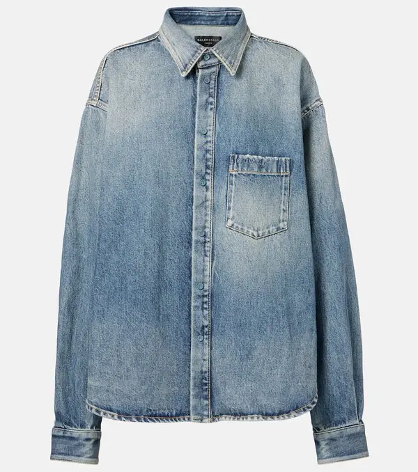 Balenciaga Denim Button-down Shirt