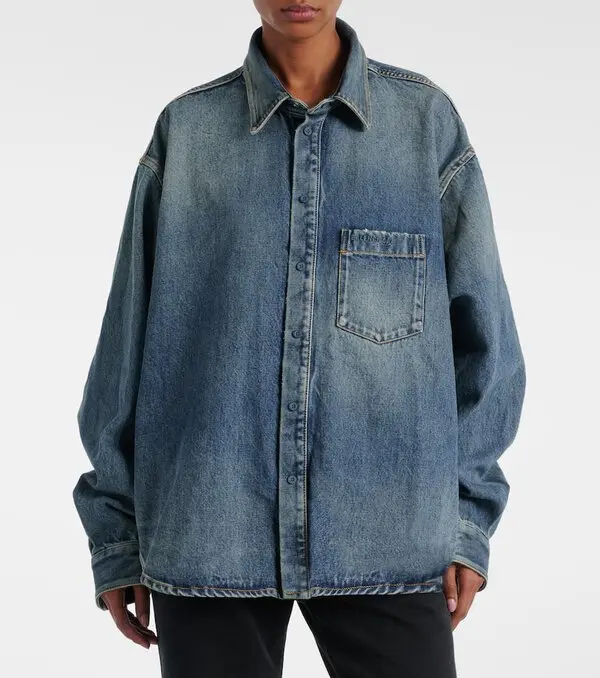 Balenciaga Denim Button-down Shirt