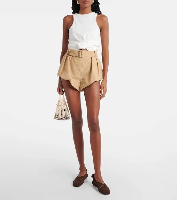 Magda Butrym Crochet Ballet Flats - Brown