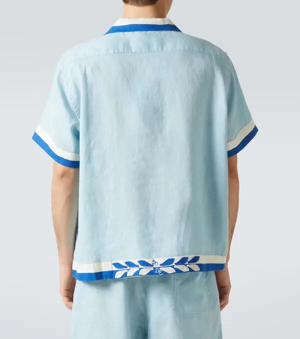 BODE Seedling Stripe Linen Shirt