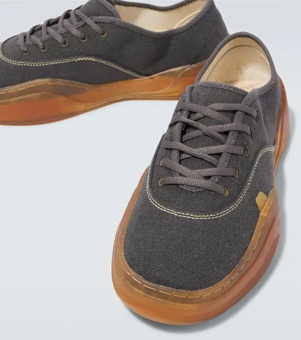 ERL Canvas Low-top Sneakers - Black