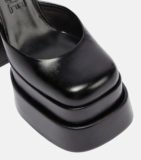 Versace Medusa Aevitas Leather Platform Pumps
