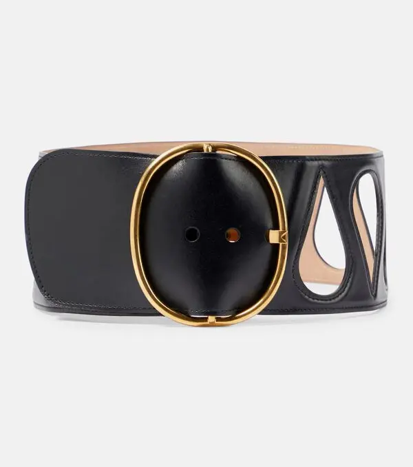 Alaïa Leather Belt - Black