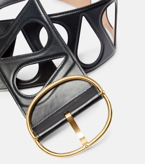 Alaïa Leather Belt - Black