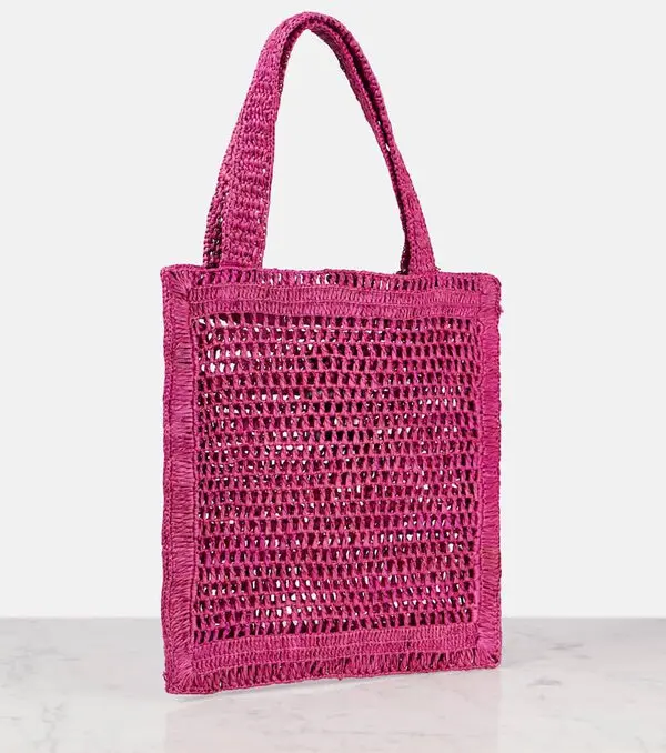 Chloé Raffia-effect Tote Bag