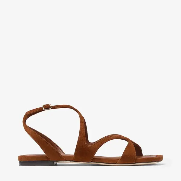JIMMY CHOO Ayla Suede Flats - Neutral