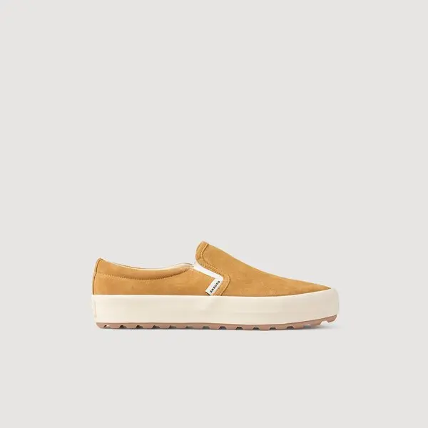 Sandro Split Leather Slip-ons