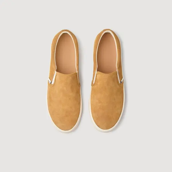 Sandro Split Leather Slip-ons