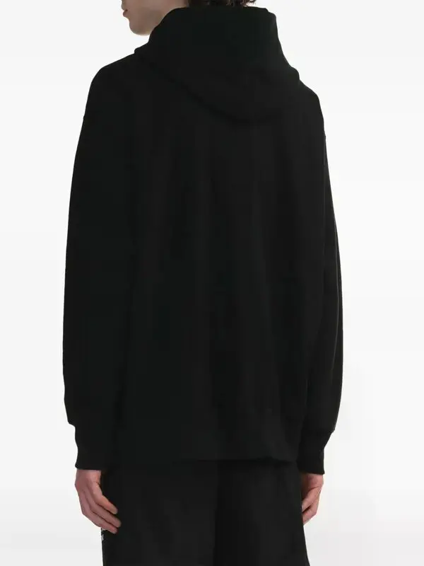 Comme Des Garçons Printed Hoodie - Black