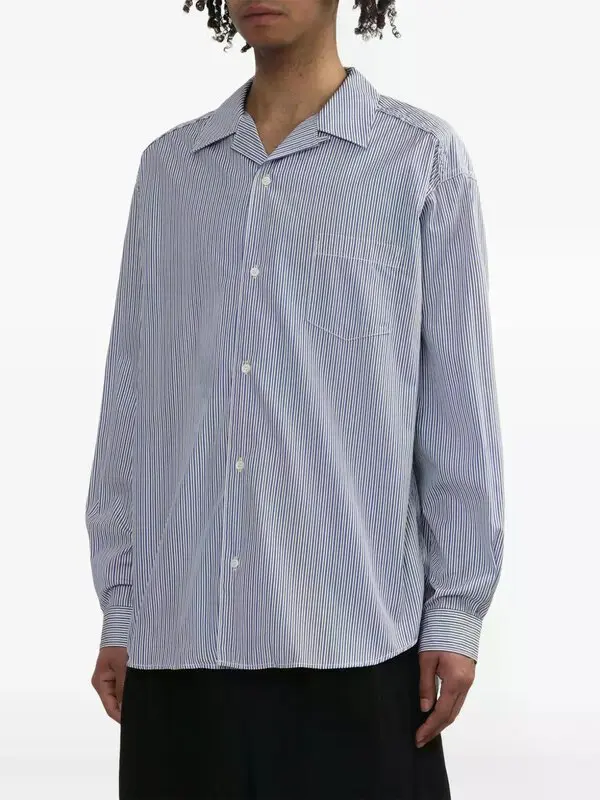 Comme Des Garçons Striped Button-up Shirt