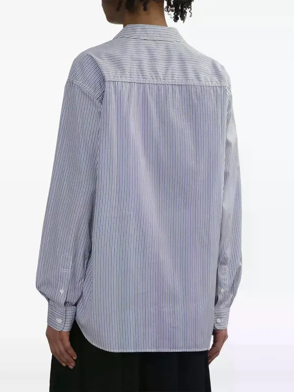 Comme Des Garçons Striped Button-up Shirt