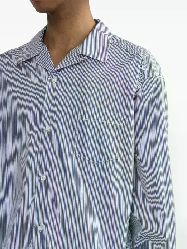 Comme Des Garçons Striped Button-up Shirt