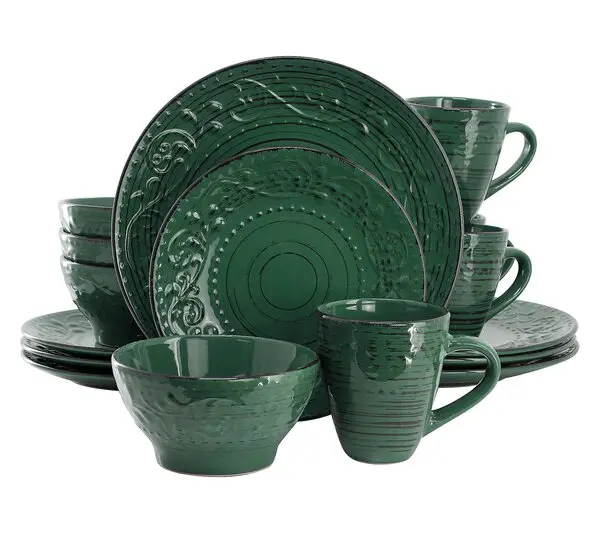 ELAMA Malibu 16-piece Dinnerware Set - One-color