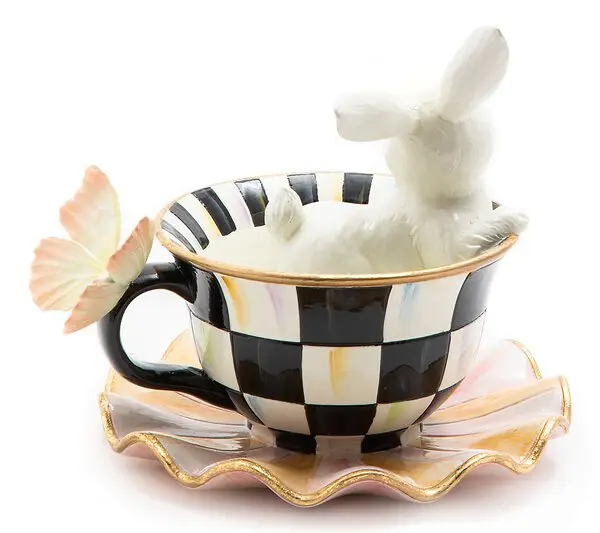 MACKENZIE-CHILDS Teacup Bunny