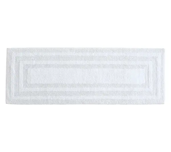 Eddie Bauer Logan White Bath Runner