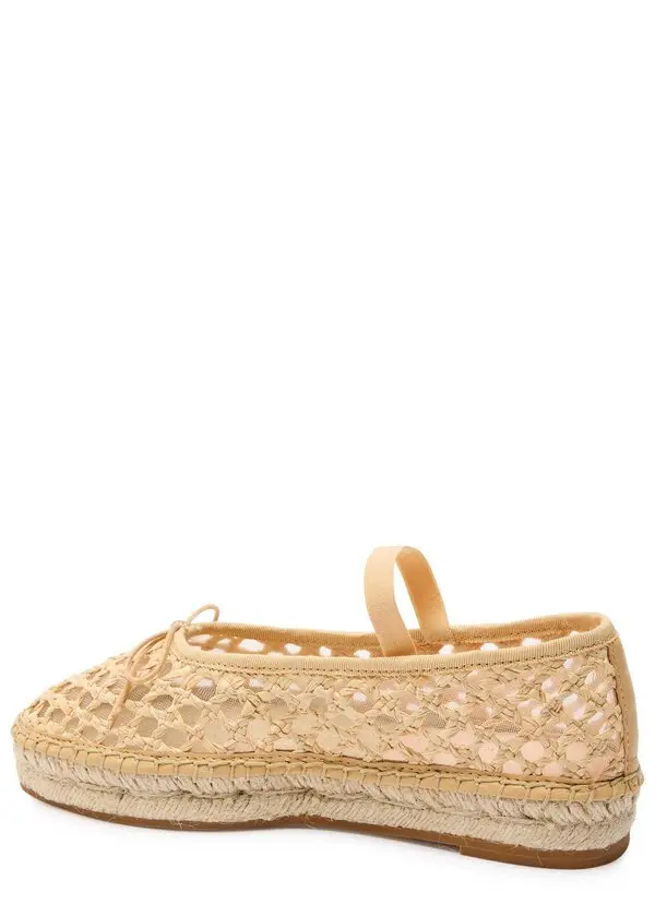 LOEFFLER RANDALL Kayla Raffia Ballet Flats
