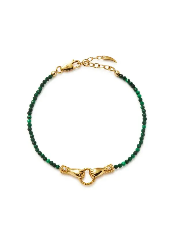 MISSOMA X Harris Reed In Good Hands Mini Beaded Bracelet - Green