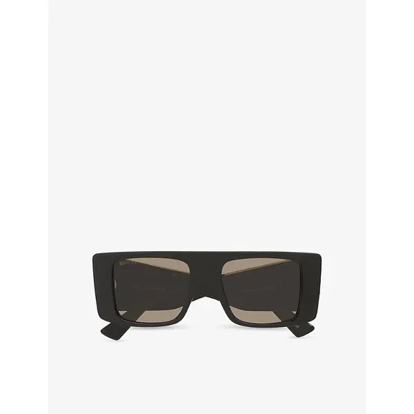 Gucci Gg1888s Square-Frame Sunglasses - Black | Editorialist display picture 1