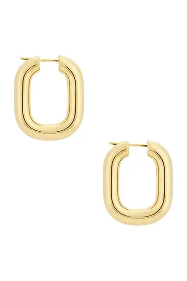 JIL SANDER Tone Hoop Earrings