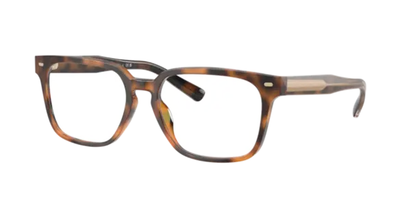 Brooks Brothers Full Rim Rectangle Eyeglasses - Warm Tortoise