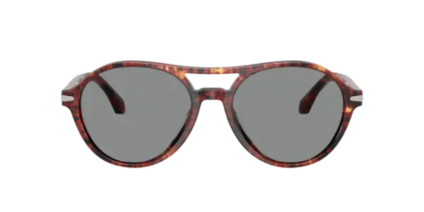 Giorgio Armani Round Eyeglasses - Red Havana