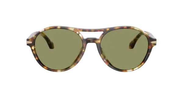 Giorgio Armani Round Eyeglasses - Yellow Havana