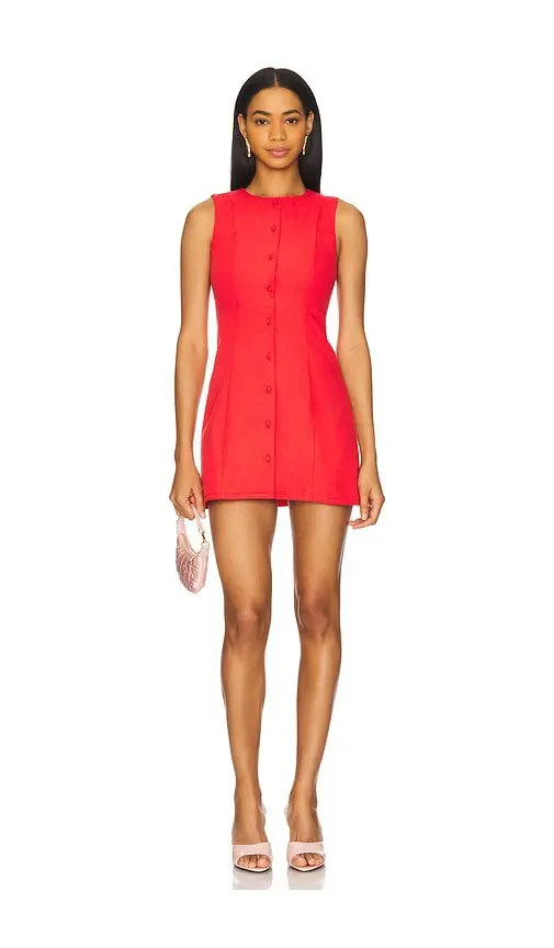 MORE TO COME Selma Mini Dress - Red
