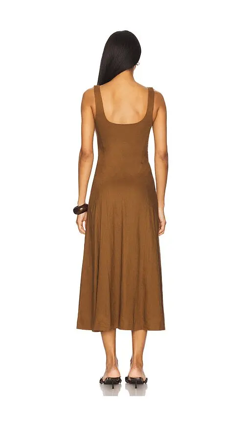 Tularosa Carley Midi Dress - Espresso - 40% Off | Editorialist