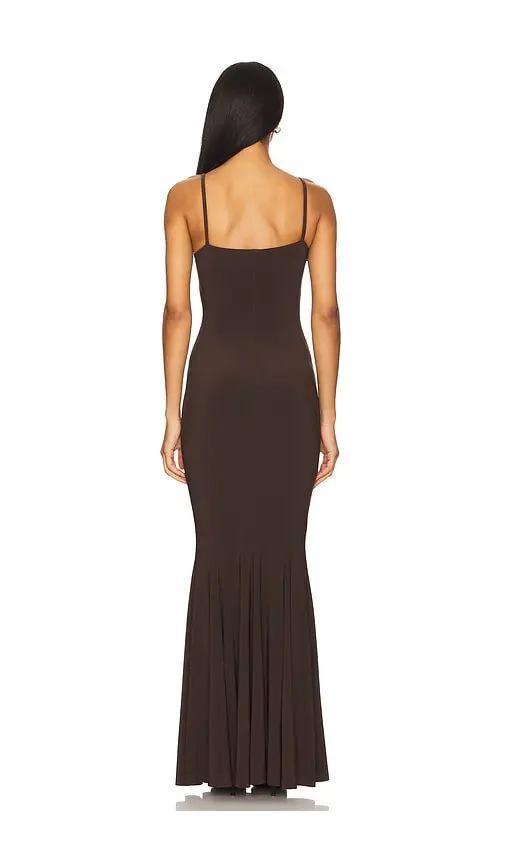 Norma Kamali Underwire Fishtail Gown - Chocolate