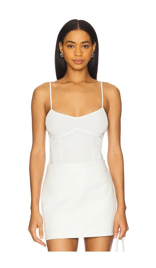 FLEUR DU MAL Knit Underbust Cami Bodysuit