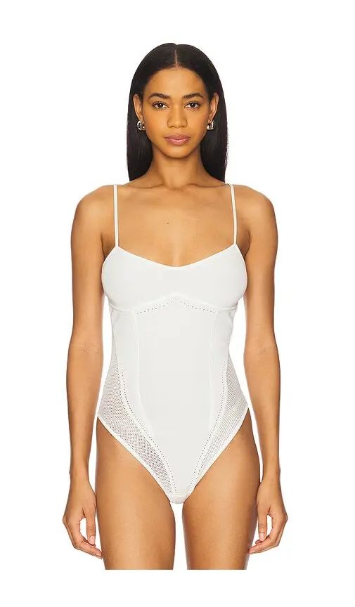 FLEUR DU MAL Knit Underbust Cami Bodysuit