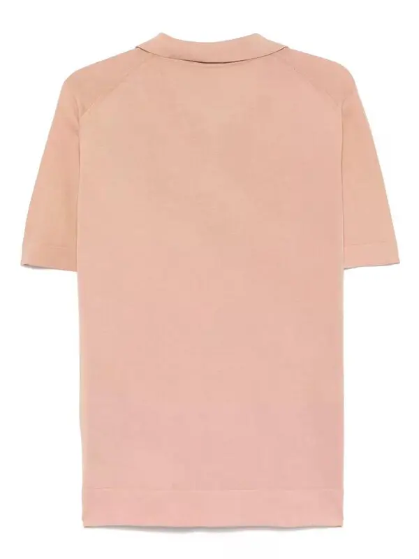 DELL'OGLIO Cotton Polo Shirt - Neutrals