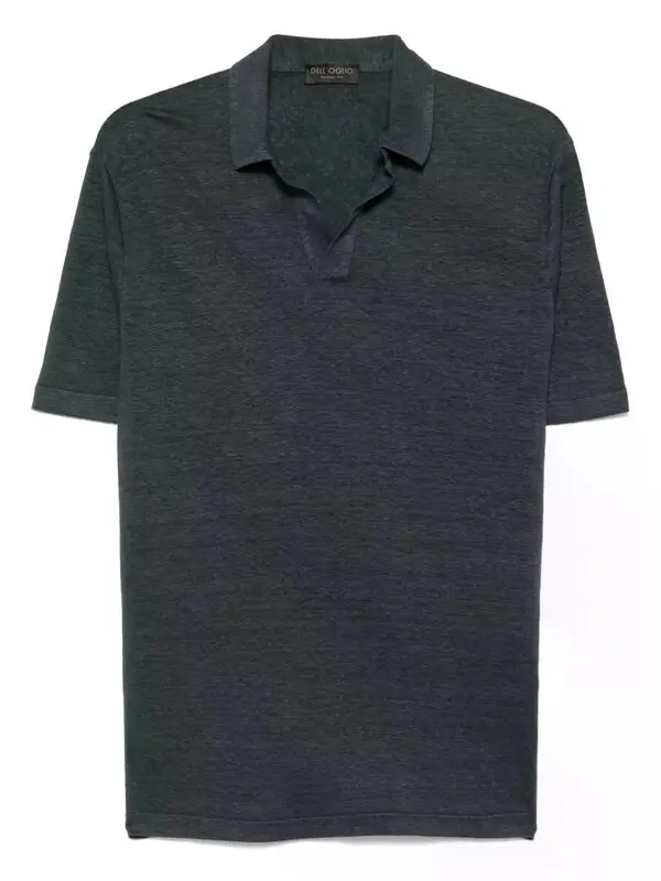 DELL'OGLIO Linen T-shirt - Grey
